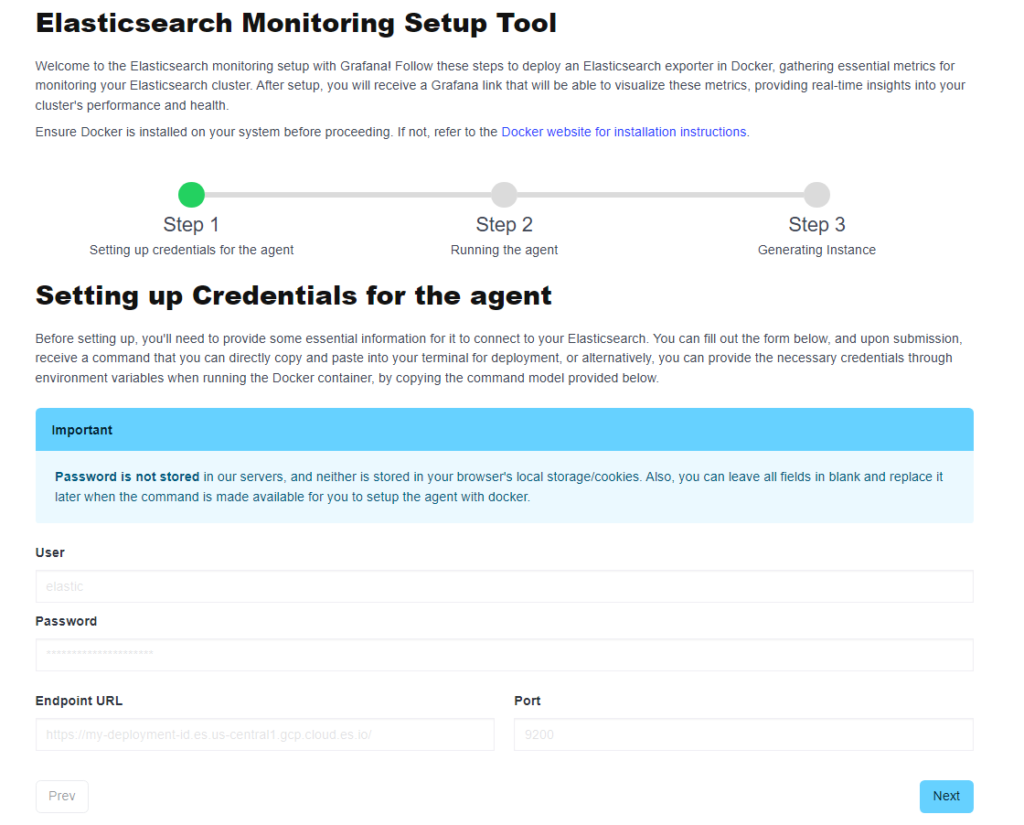 Creating a new Monitoring Instance - ELK Utilities